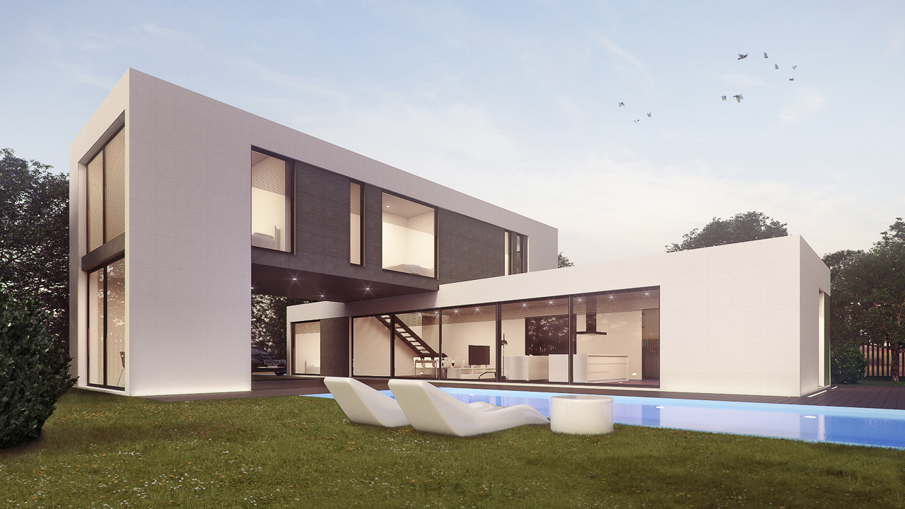 Maison moderne en béton - Modèle Nantes - Inhaus France