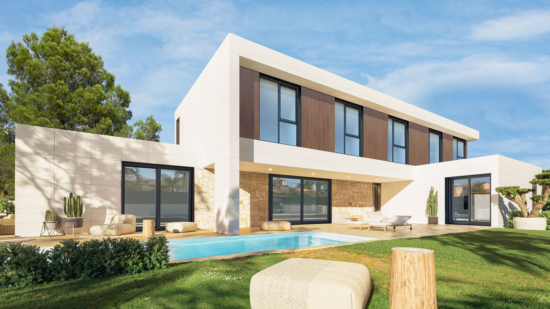 Modern prefab house - Cassis model - Inhaus France